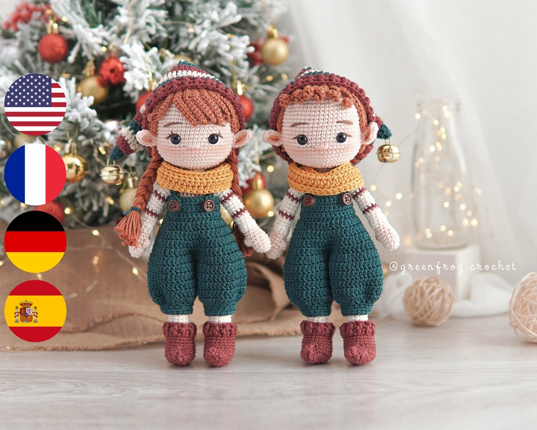 Christmas Elves Amigurumi Crochet Patterns Christmas Elf - Etsy