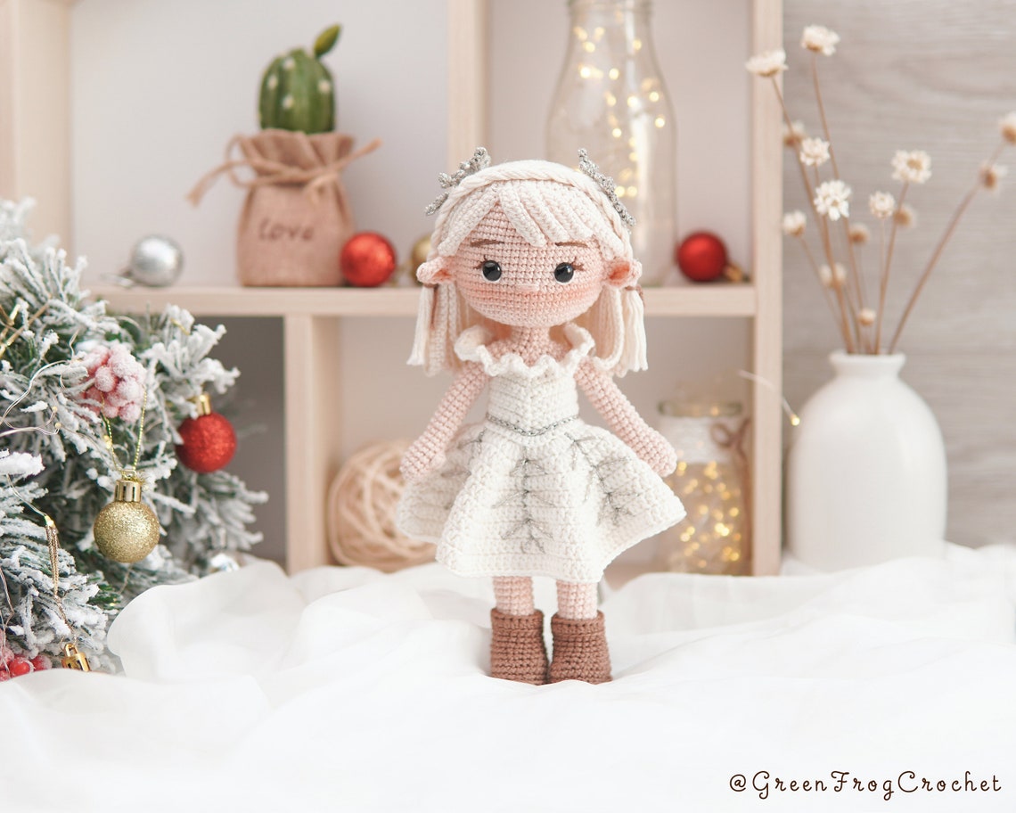Snowflake Elf Amigurumi Doll Pattern | Etsy