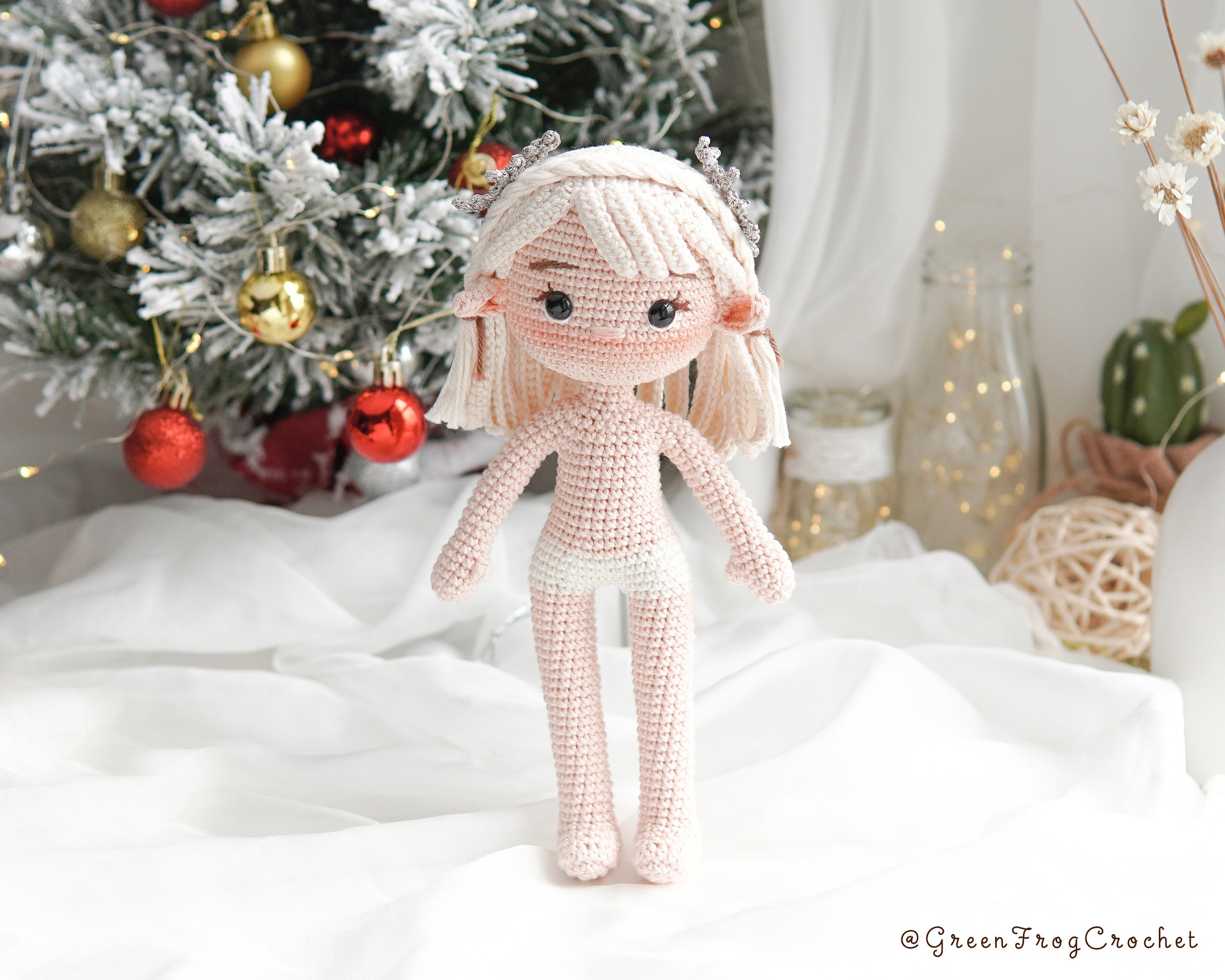 Snowflake Elf Amigurumi Doll Pattern - Etsy