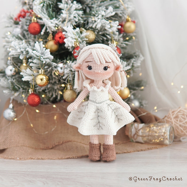 Snowflake Elf Amigurumi Doll Pattern - Etsy