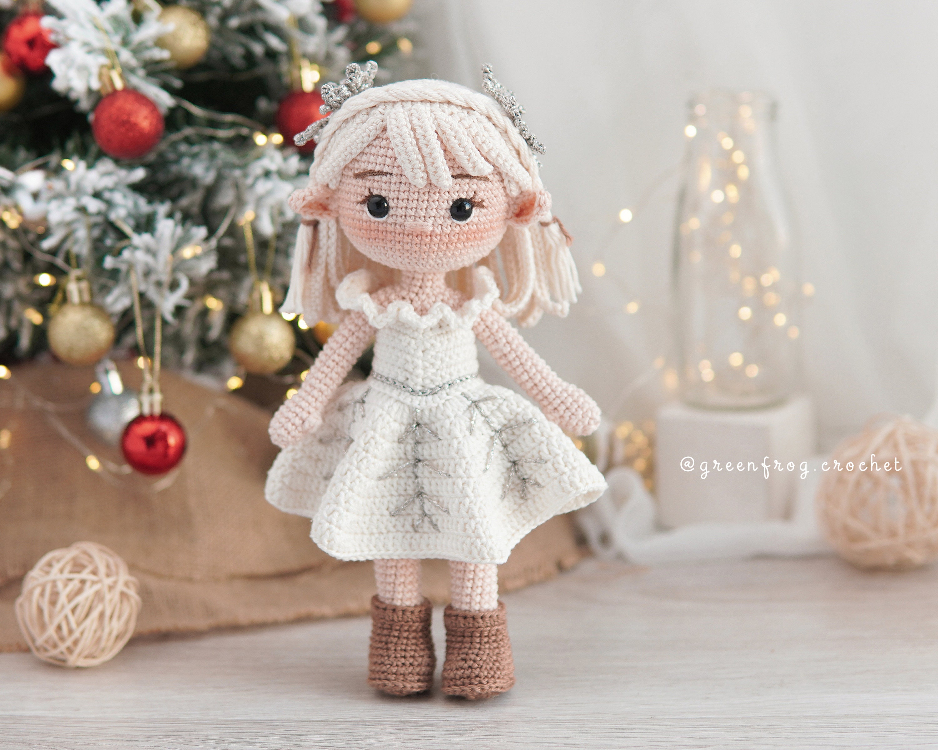 Snowflake Elf Amigurumi Doll Pattern - Etsy
