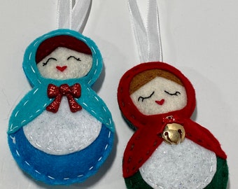 Felt Babushka Doll - Etsy