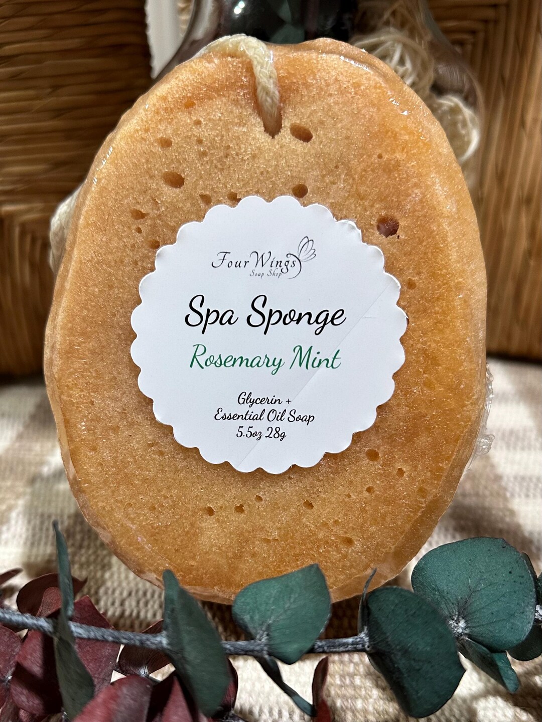 Spa Sponge With Essential Oil - Etsy