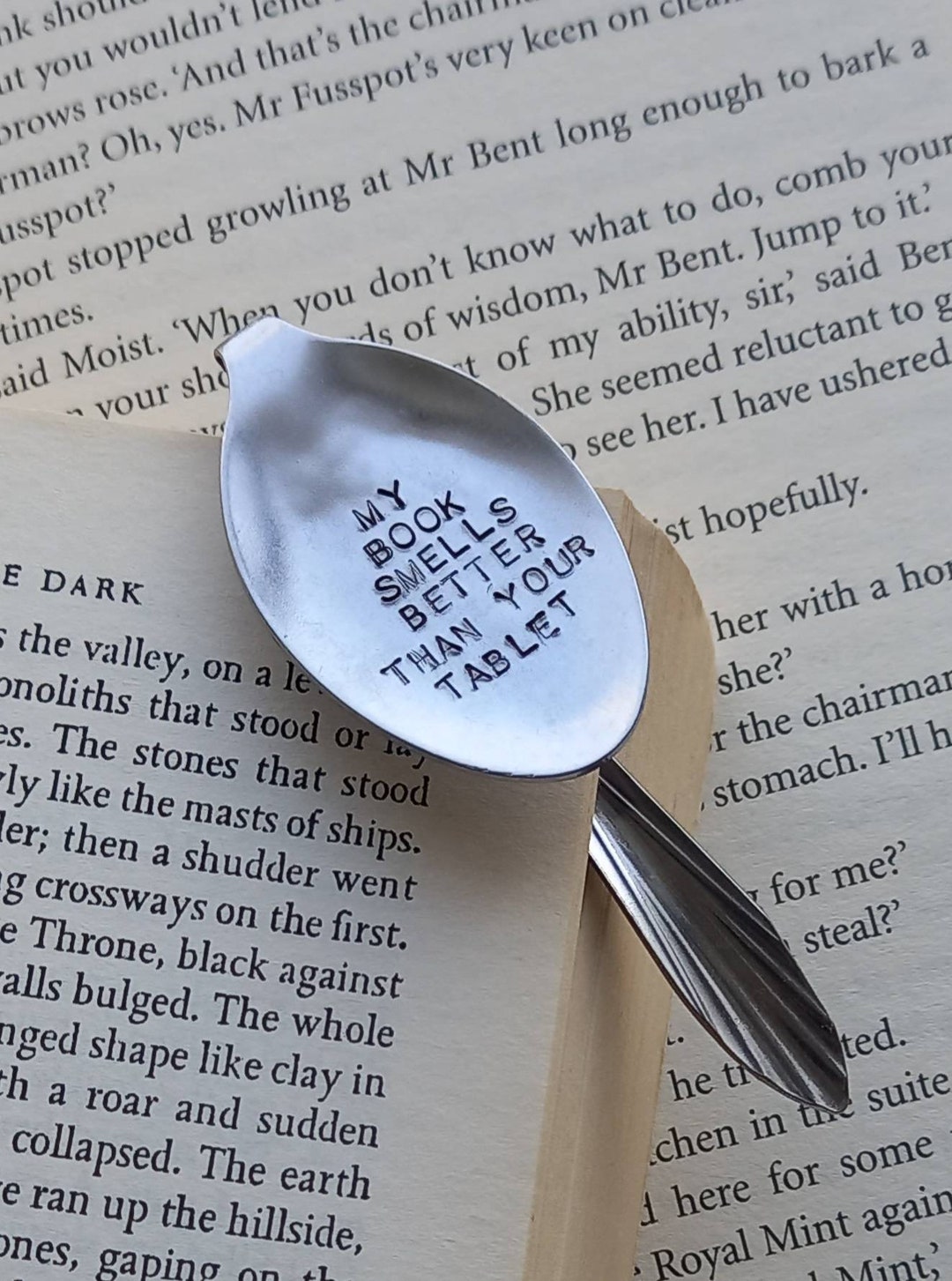 Hand Stamped Spoon Bookmark. Spoon Bookmark. Bookmark. Upcycled ...