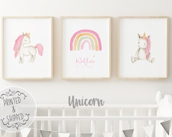 Unicorn Nursery Decor Posters Wall Art Prints Set of 6 - Etsy