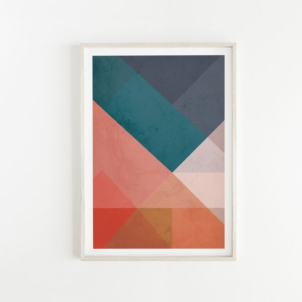 Colorblock Art - Etsy