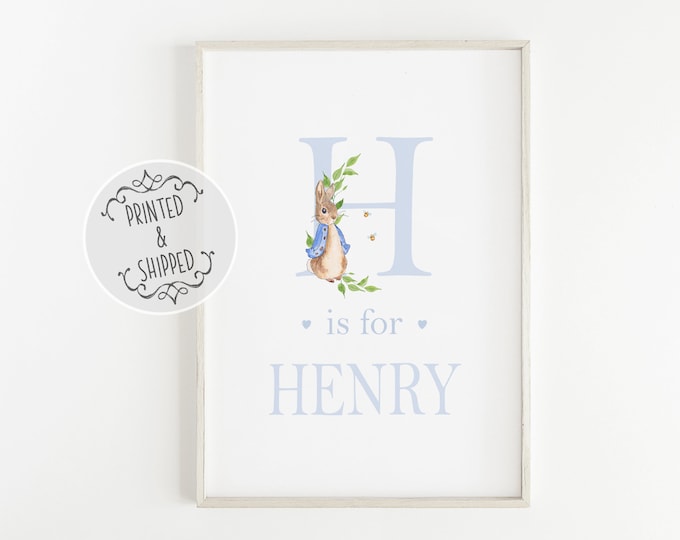 Peter Rabbit Print Peter Rabbit Name Print Personalised - Etsy