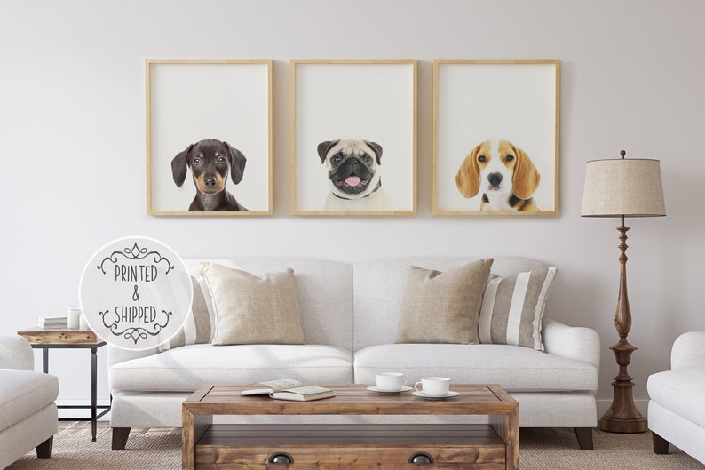 Puppy Dog Print | Dog Wall Art | Animal Nursery Decor | Nursery Wall ...