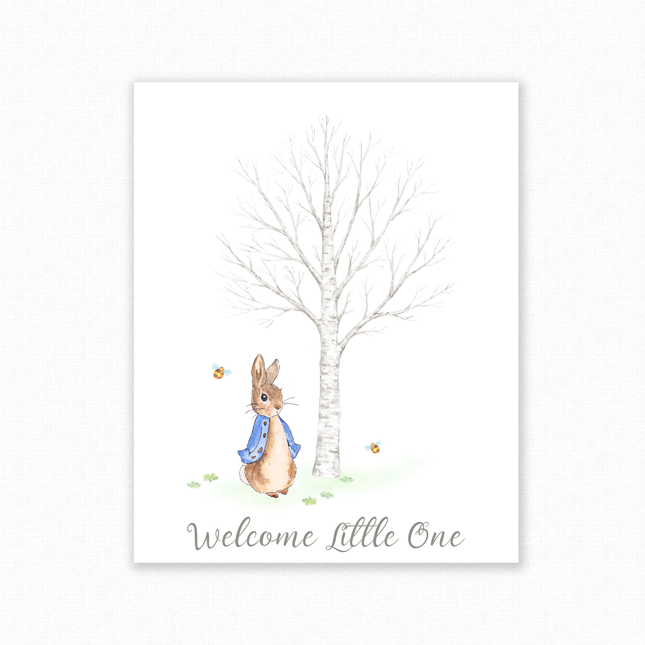 Peter Rabbit Fingerprint Guest Book | Peter Rabbit Baby Shower ...