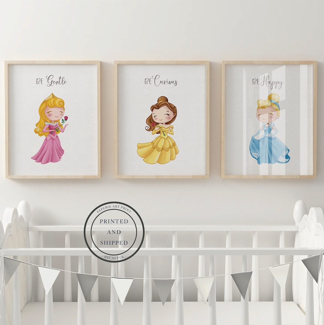 Princess Nursery Prints | Nursery Princess Art | Princess Nursery Decor ...