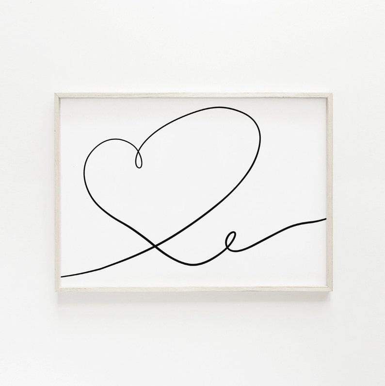 Minimalist Line Drawing Line Art Wall Decor Line Drawing - Etsy