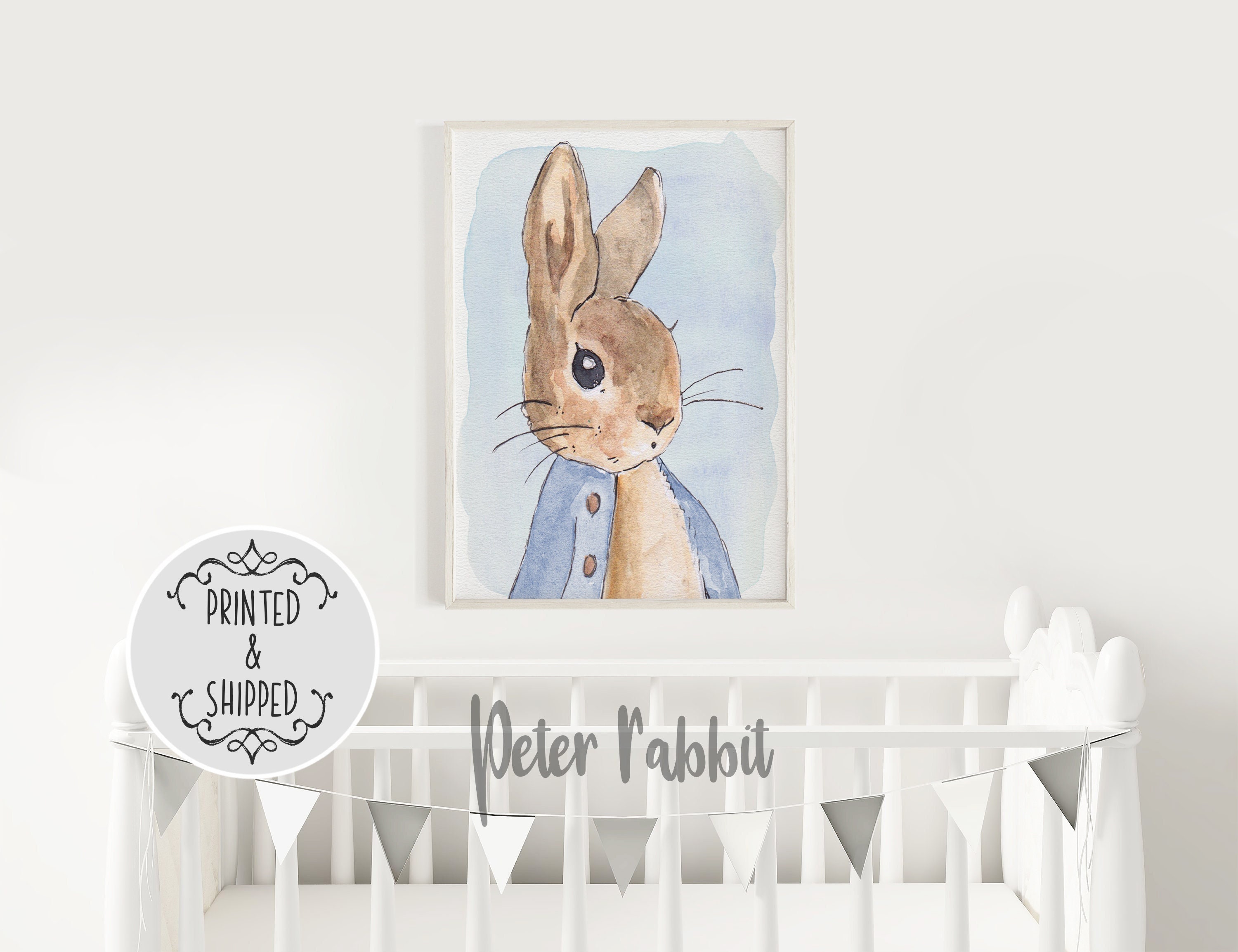 Peter Rabbit Print Peter Rabbit Art Nursery Decor | Etsy
