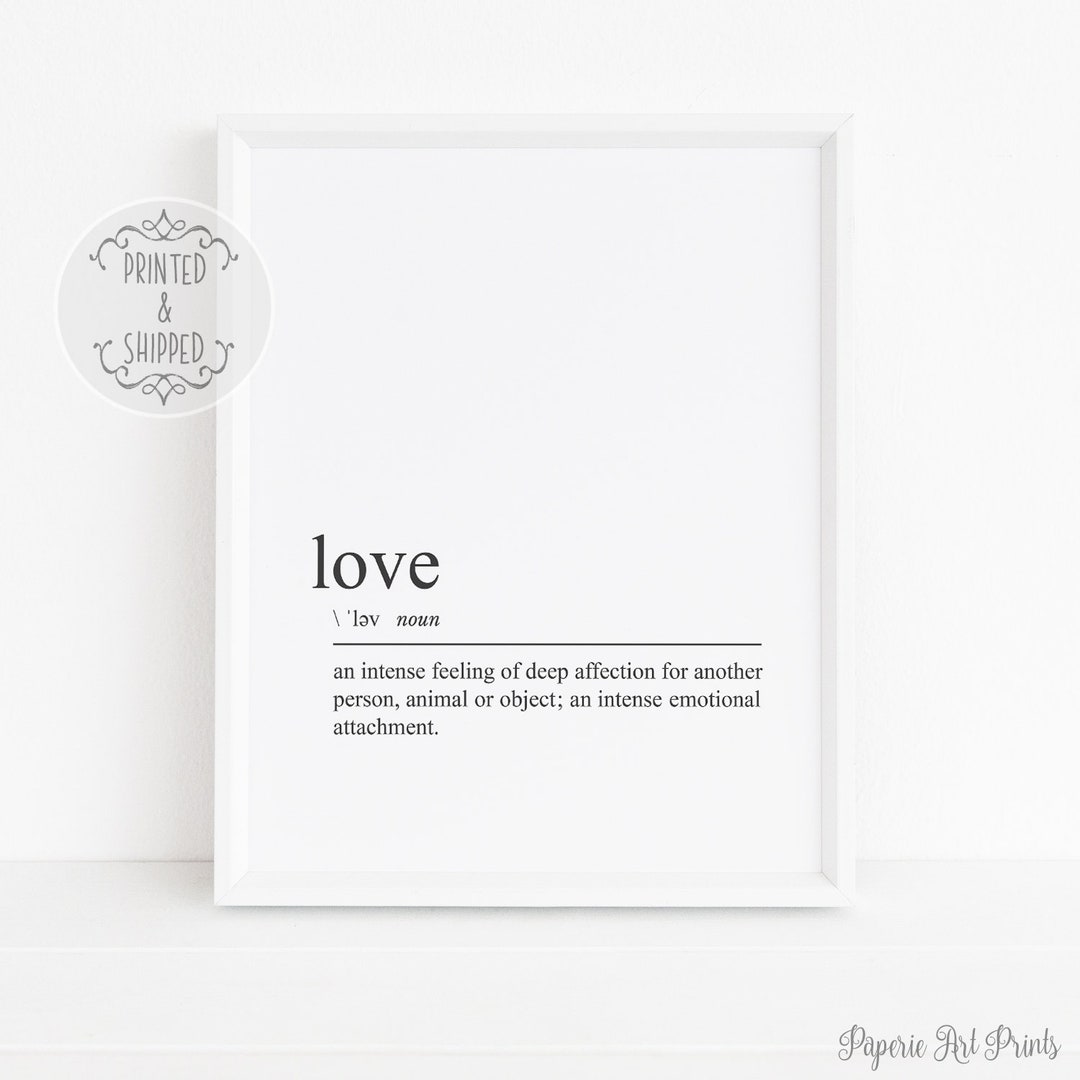 Love Dictionary Print | Definition Art | Home Decor | Valentine Wall ...