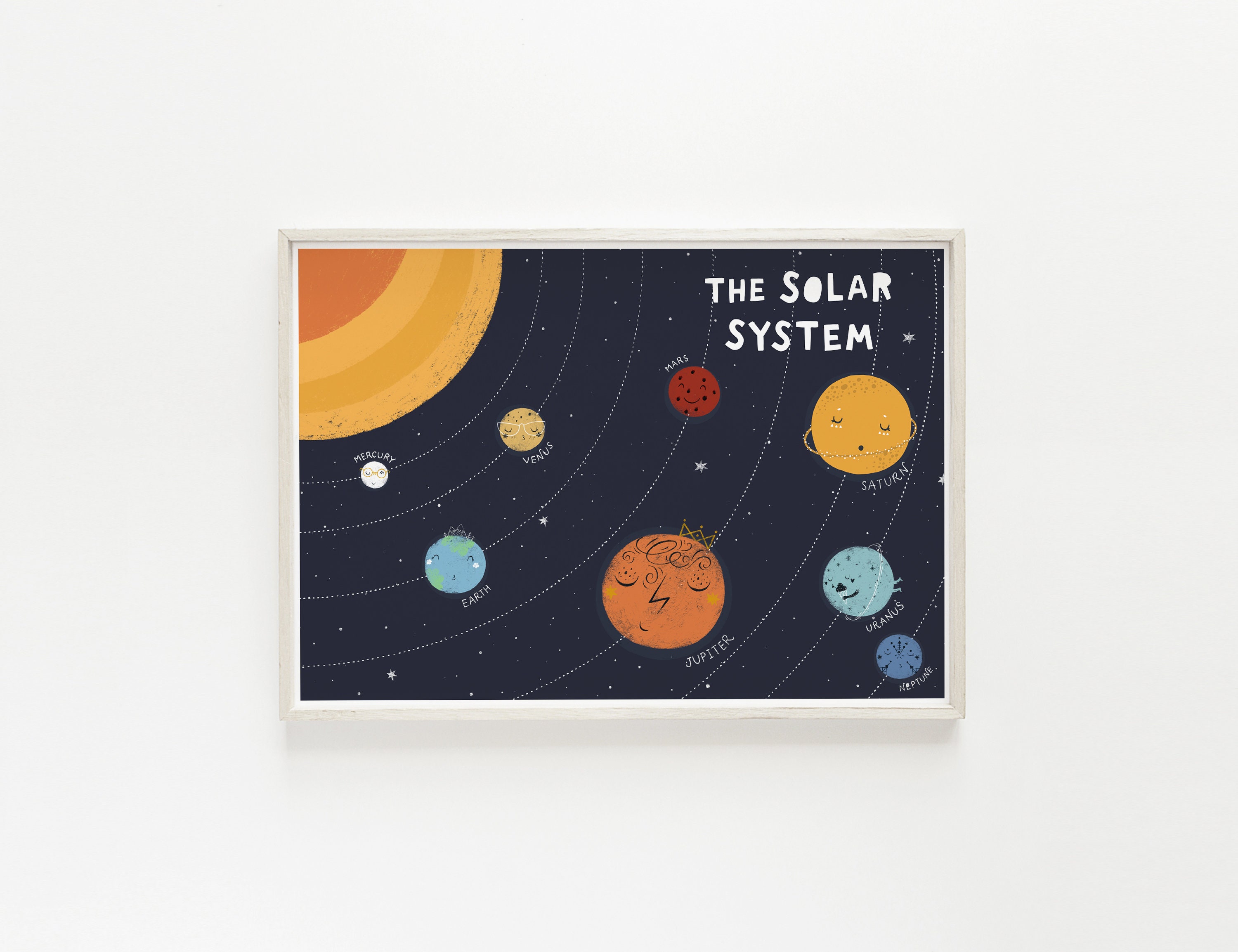 Solar System Print Educational Print Children's Decor | Etsy