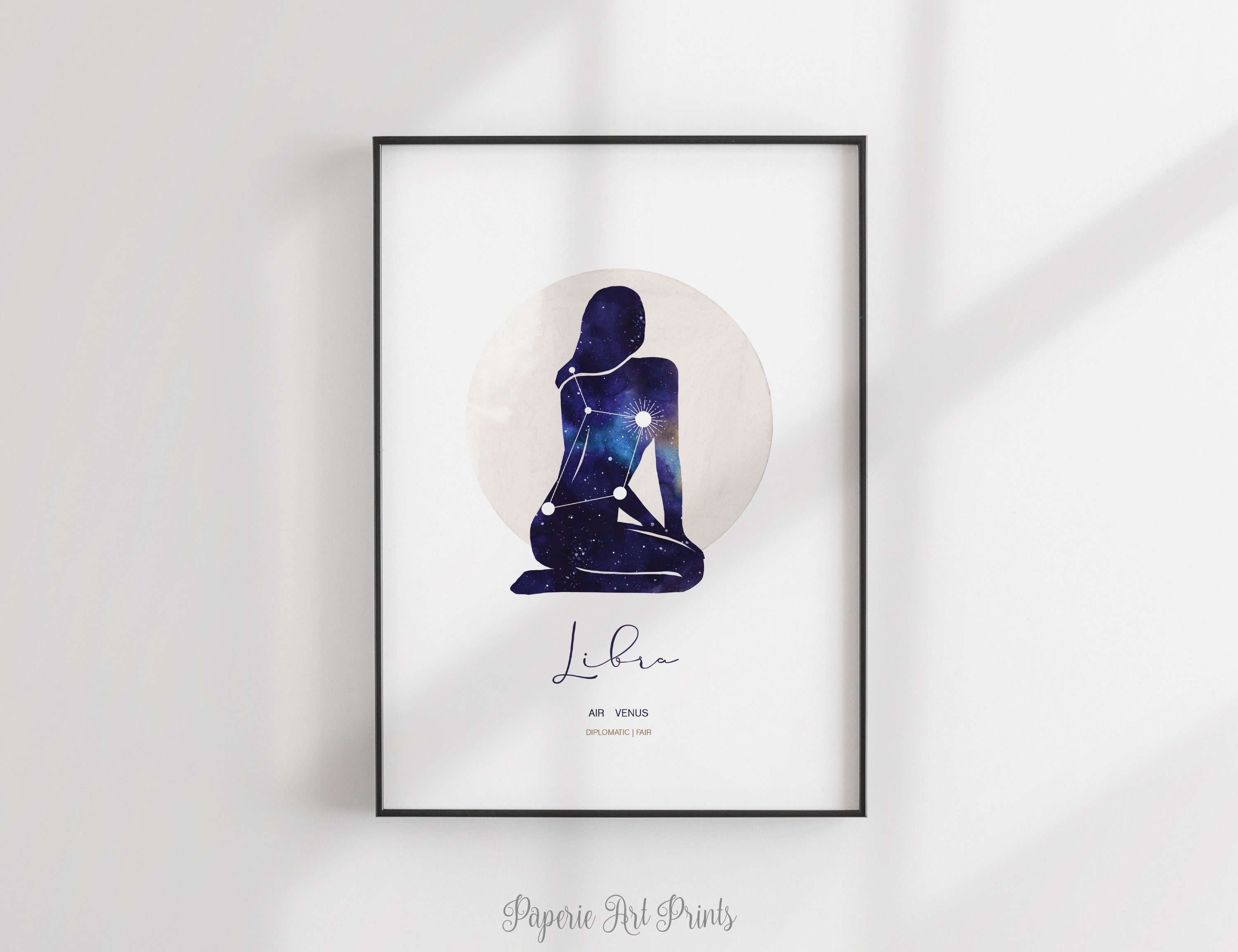 Star Sign Print | Zodiac Print | Home Decor | Birthday Prints ...