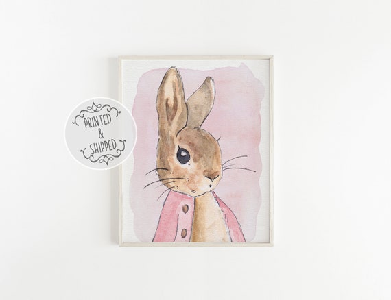 Flopsy Bunny Print Peter Rabbit Art Nursery Decor - Etsy