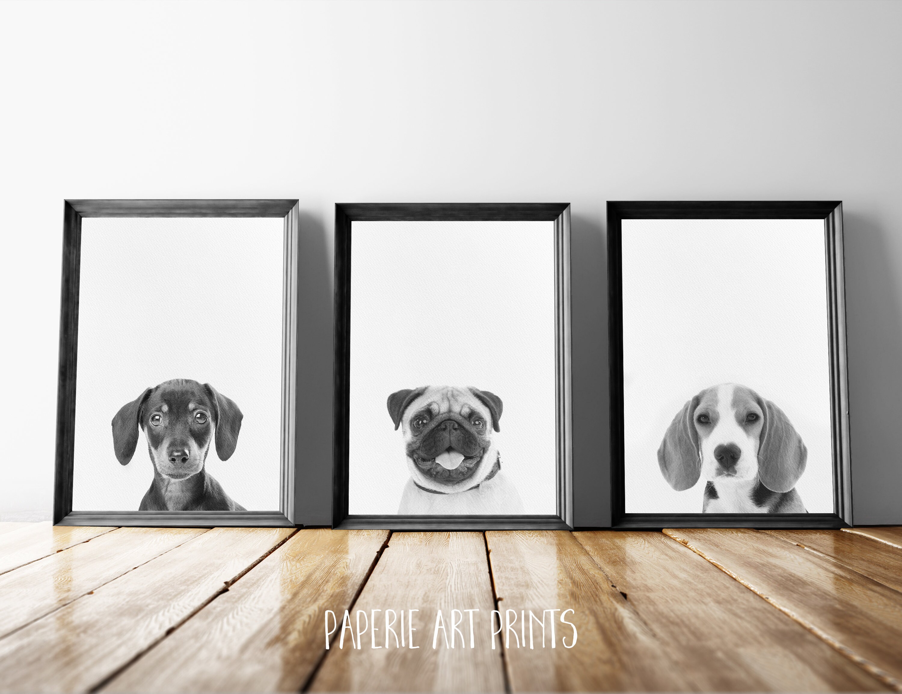 Puppy Dog Prints, Dog Wall Art, Puppy Poster, Animal Decor, Nursery ...