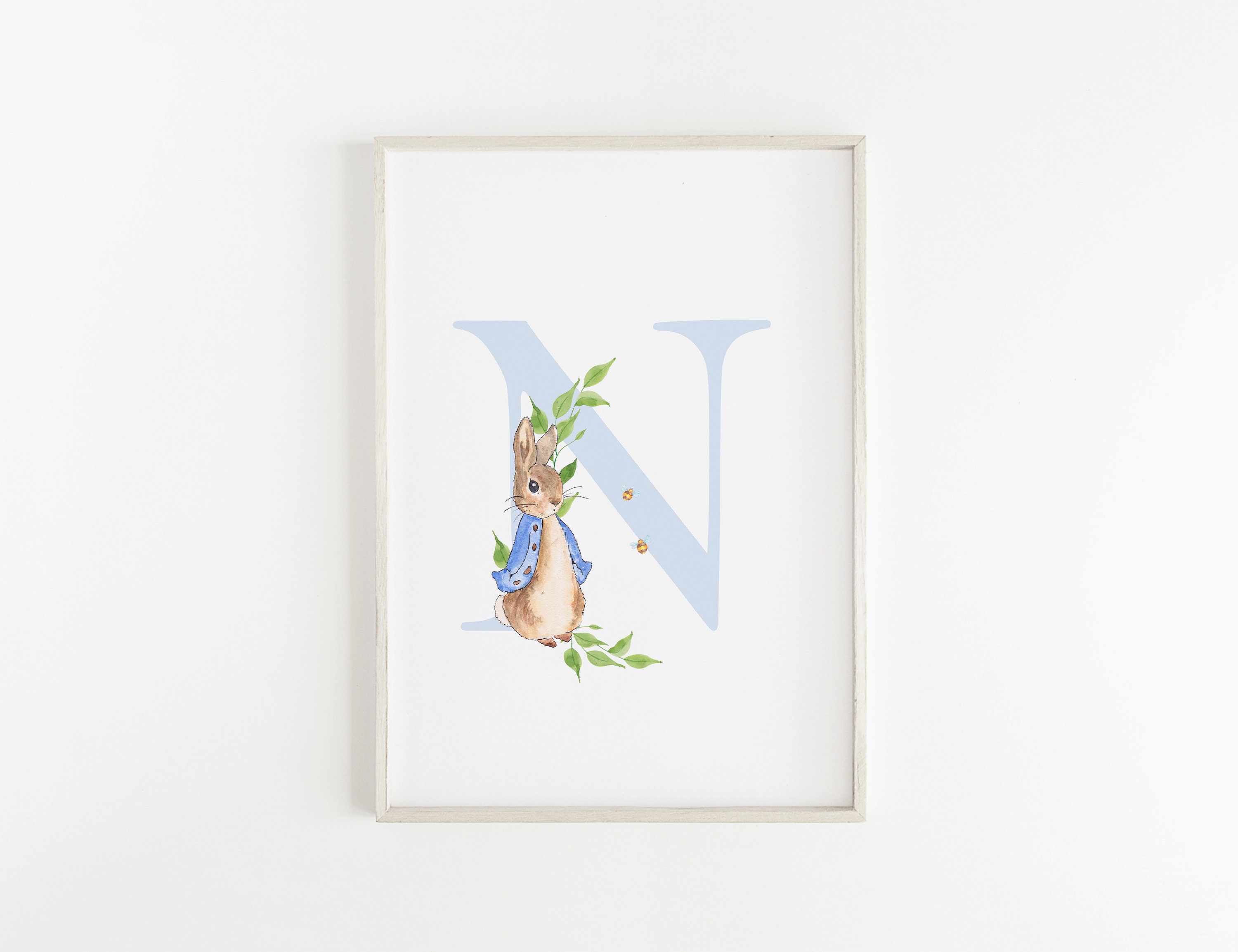 Peter Rabbit Print | Peter Rabbit Name Print | Personalised Nursery ...
