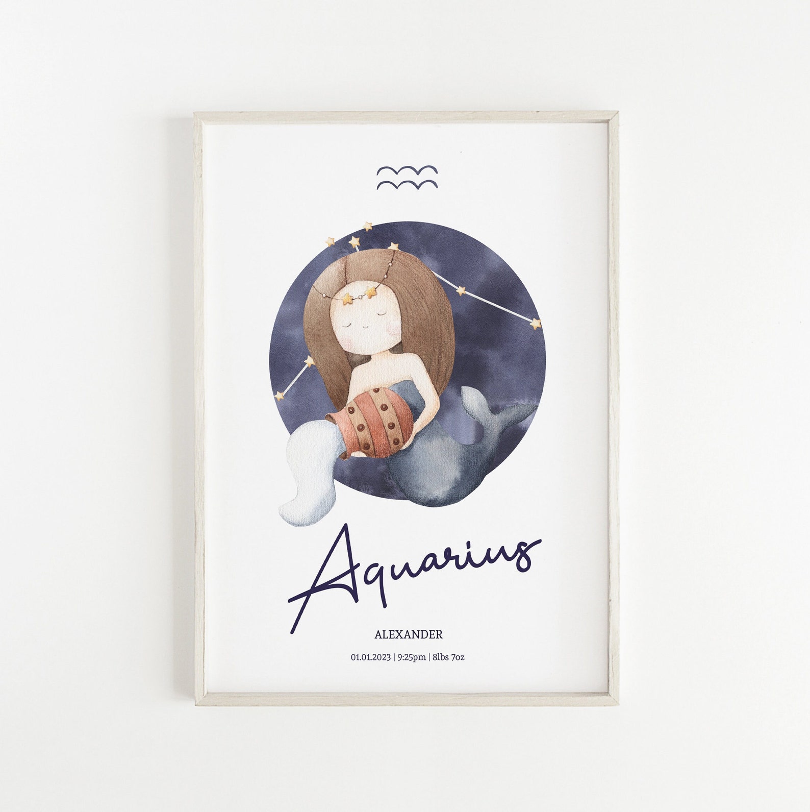 Baby Star Sign Print | Children's Zodiac Print | Birthday Prints ...