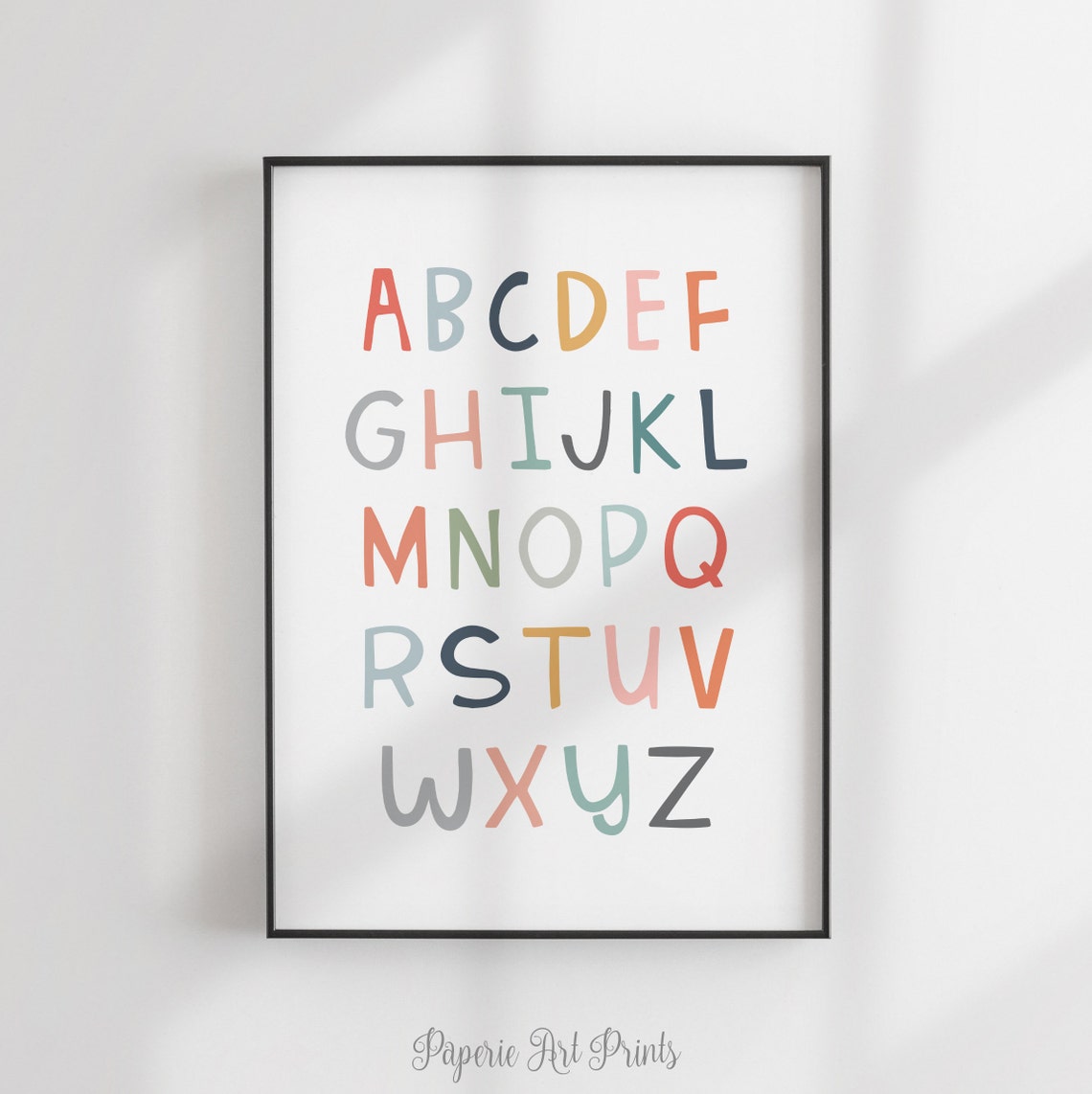Alphabet Print Alphabet Art Nursery Decor Nursery Wall | Etsy