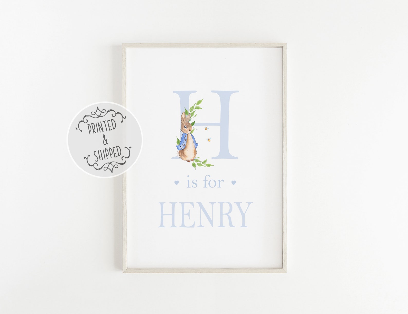 Peter Rabbit Nursery Print | Baby Name Print | Peter Rabbit Nursery ...