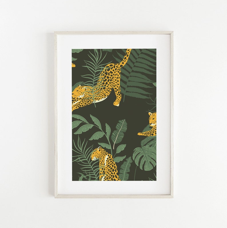 Leopard Print Leopard Poster Home Decor Abstract Wall - Etsy UK