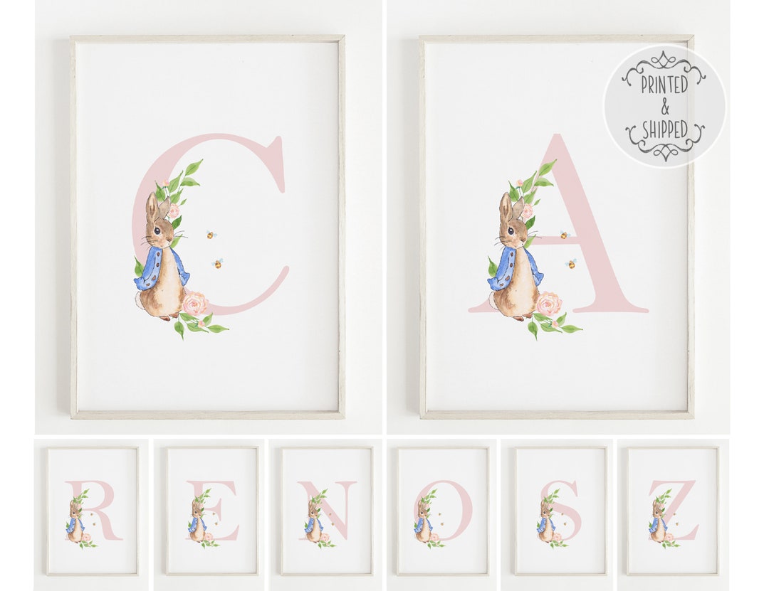 Peter Rabbit Print | Peter Rabbit Name Print | Personalised Nursery ...