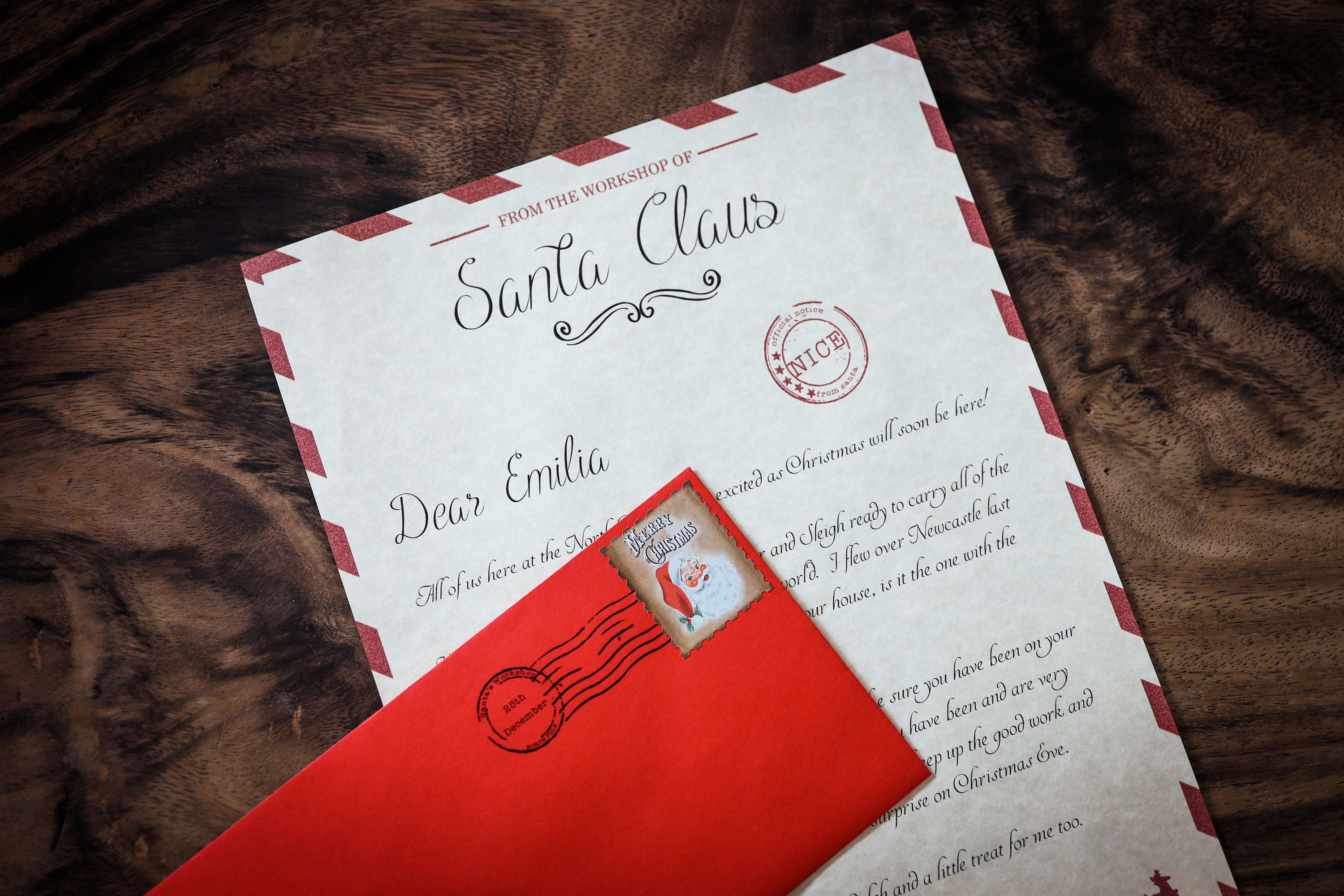 Personalized Letter From Santa Claus | Christmas Santa Letter | Santa ...