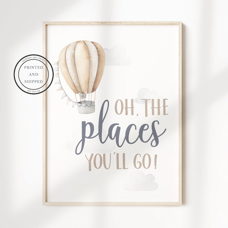Oh the Places You'll Go Wall Art - Etsy