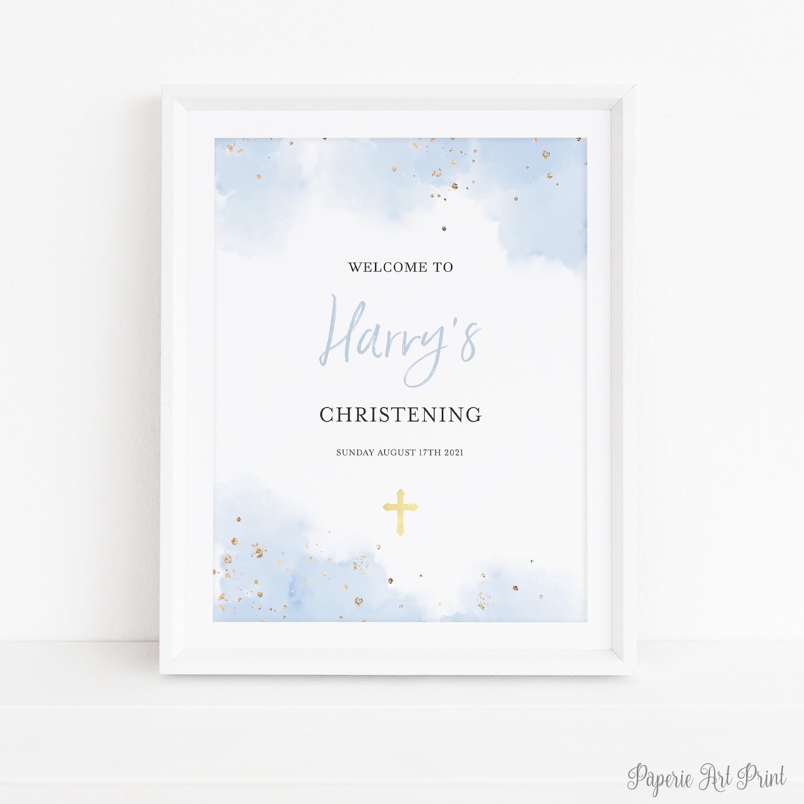 Christening Welcome Sign | Baptism Welcome Sign | Personalised Welcome ...