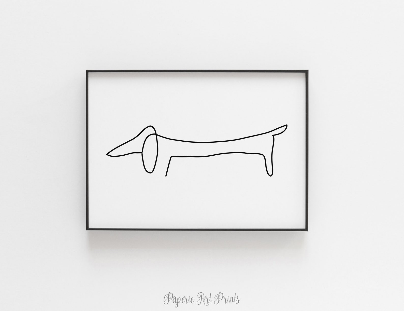 Minimalist Line Drawing Dog Line Art Wall Decor Line - Etsy