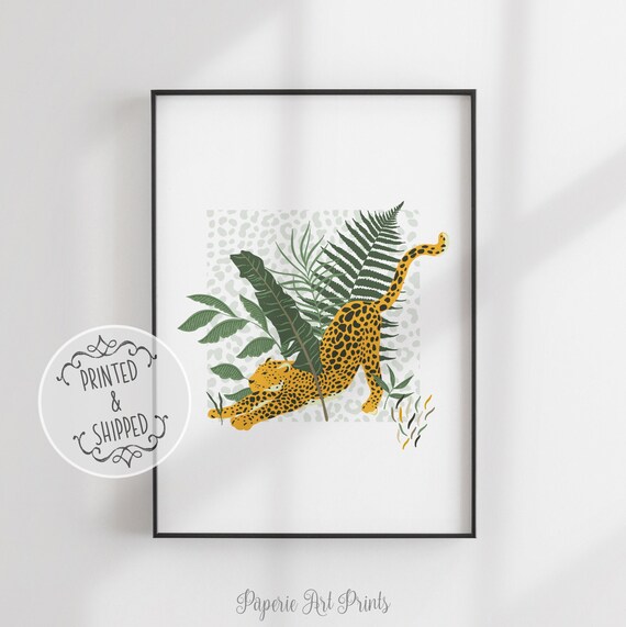 Leopard Print Leopard Poster Home Decor Abstract Wall | Etsy UK