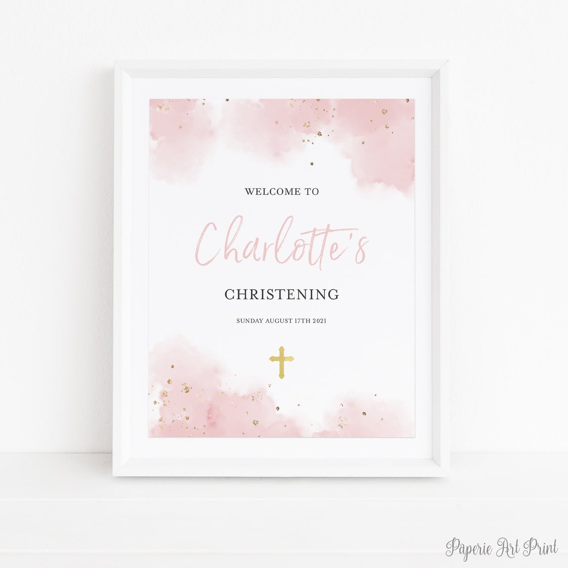 Christening Welcome Sign Baptism Welcome Sign Personalised - Etsy