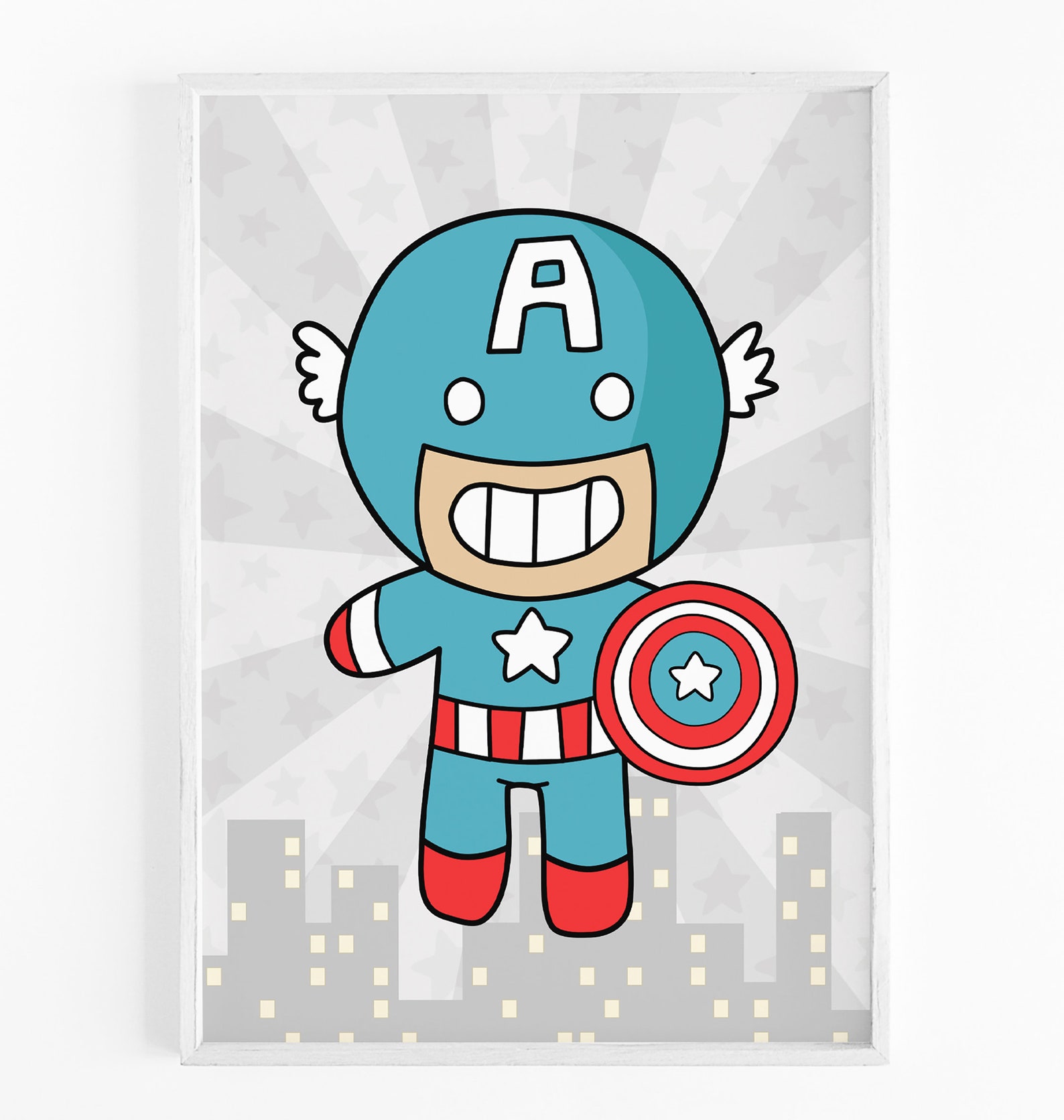 Superhero Nursery Prints | Nursery Superhero Art | Superhero Nursery ...