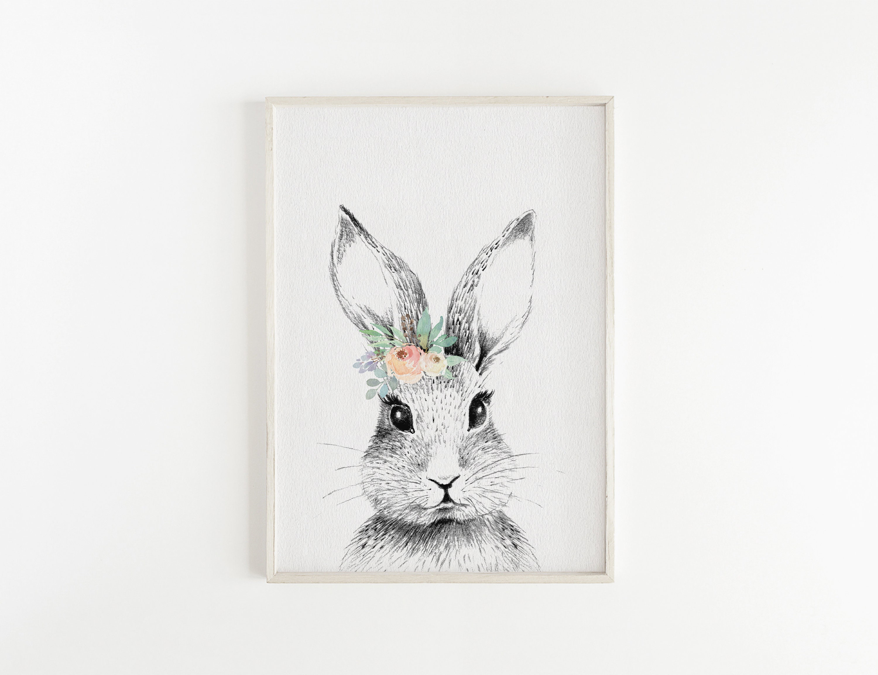 Nursery Wall Art Rabbit Wall Art Bunny Nursery Print - Etsy UK