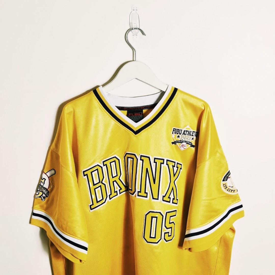 Vintage Y2K 90s 2000s Rare Yellow, Black and White Fubu Jersey. Fubu ...