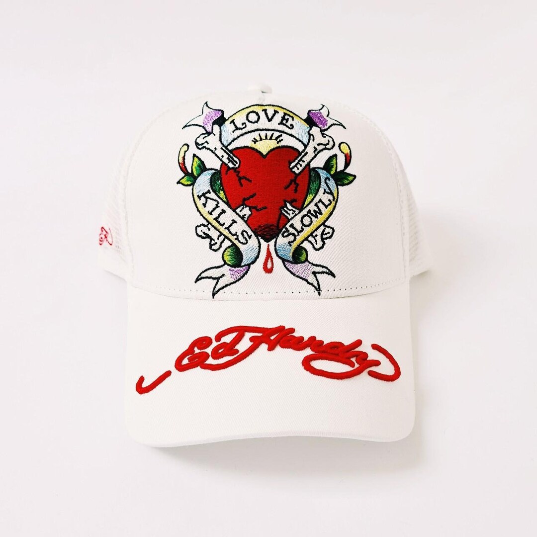 Vintage White Ed Hardy Cap / Ed Hardy Cap / Ed Hardy Trucker - Etsy
