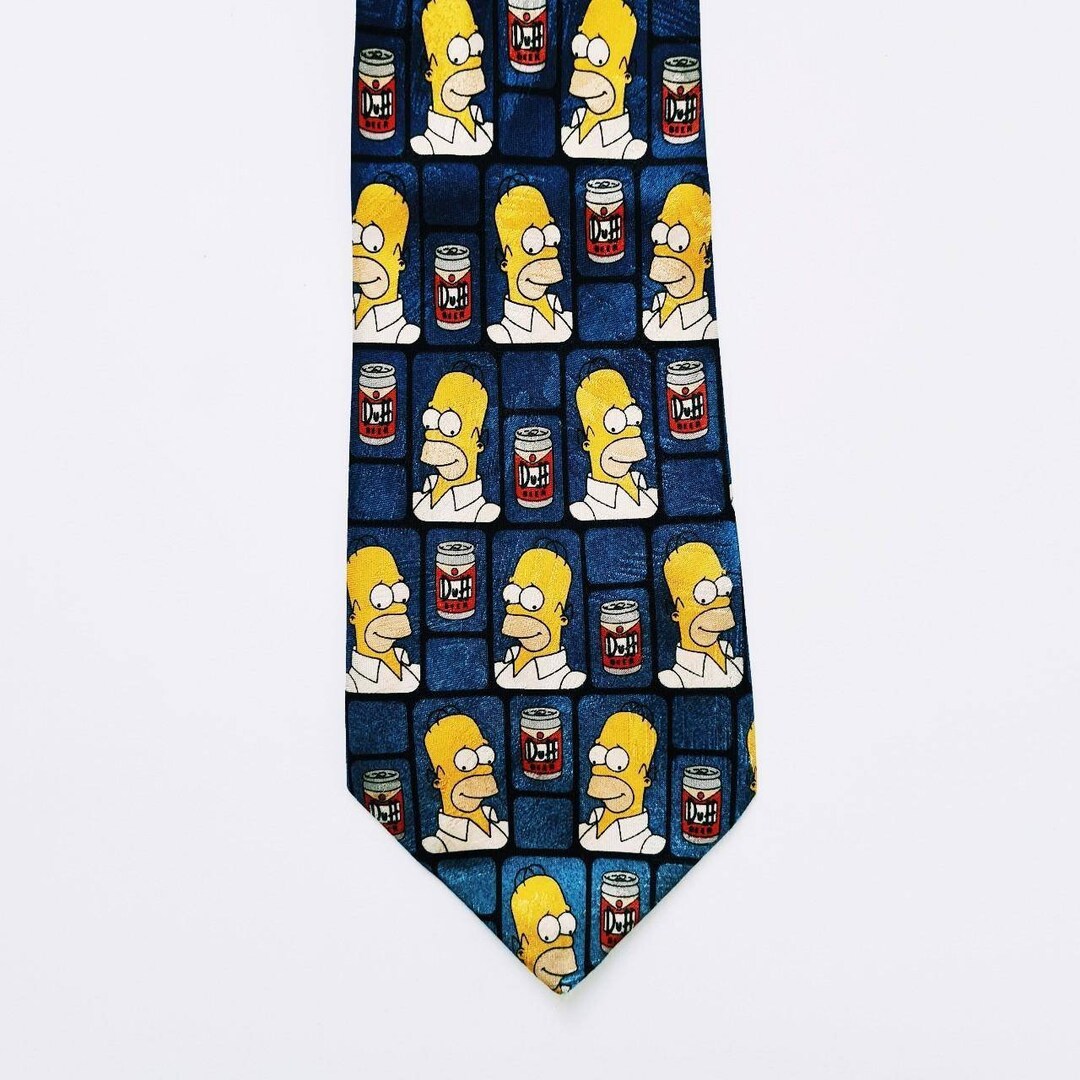 Vintage Deadstock Y2K the Simpsons Tie / Bart Homer Simpson Tie ...