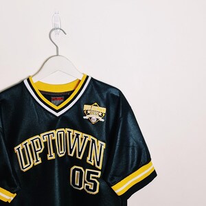 Vintage Y2K 90s 2000s Womens Ladies Rare Yellow Black Uptown Fubu Jersey. Fubu Athletics 1992 ...