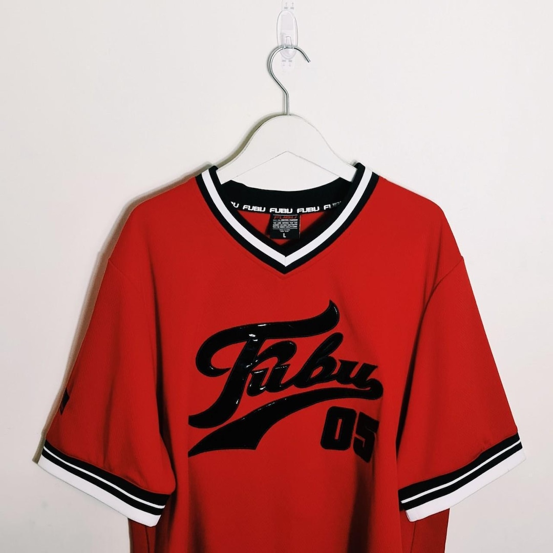 Vintage Y2K 90s 2000s Rare Red and Black Fubu Jersey. Fubu 05 Jersey Top - Etsy