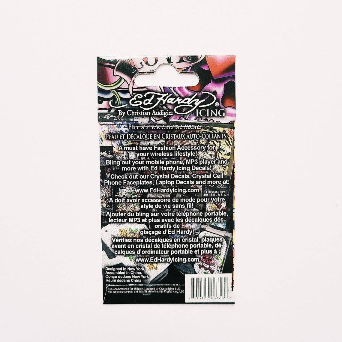 Deadstock Brand New Y2K Ed Hardy Bulldog Diamanté Sticker / Ed Hardy ...
