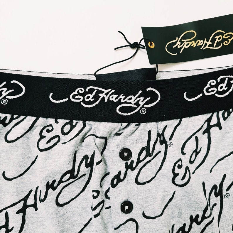 Vintage Deadstock Early 2000s Grey Ed Hardy Bottoms / Ed Hardy Lounge ...