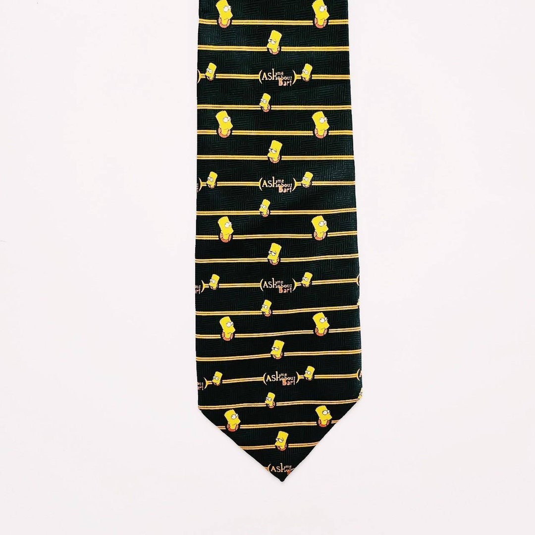 Vintage Deadstock Y2K the Simpsons Tie / Bart Simpson Tie / Vintage the ...