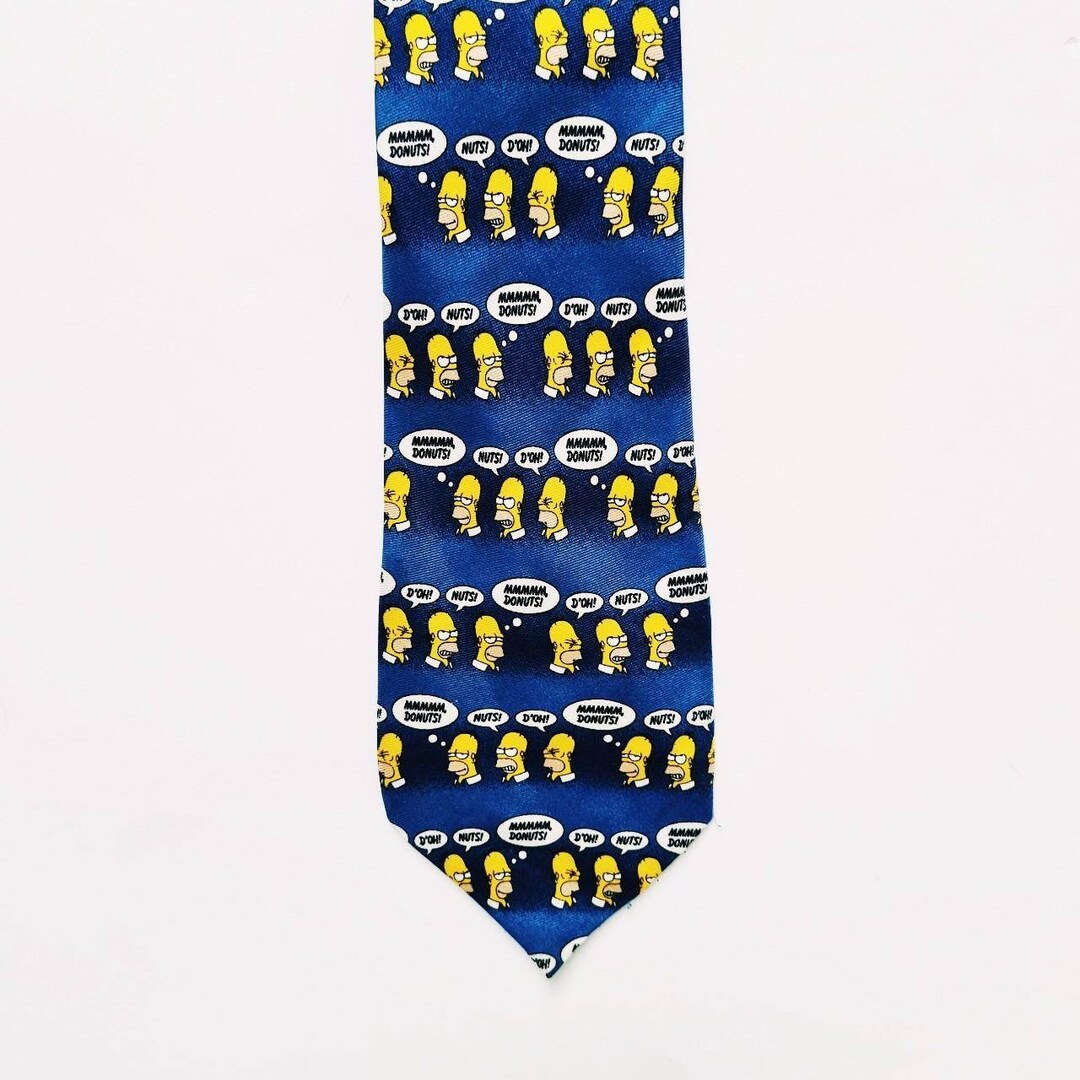 Vintage Deadstock Y2K the Simpsons Tie / Bart Homer Simpson Tie ...