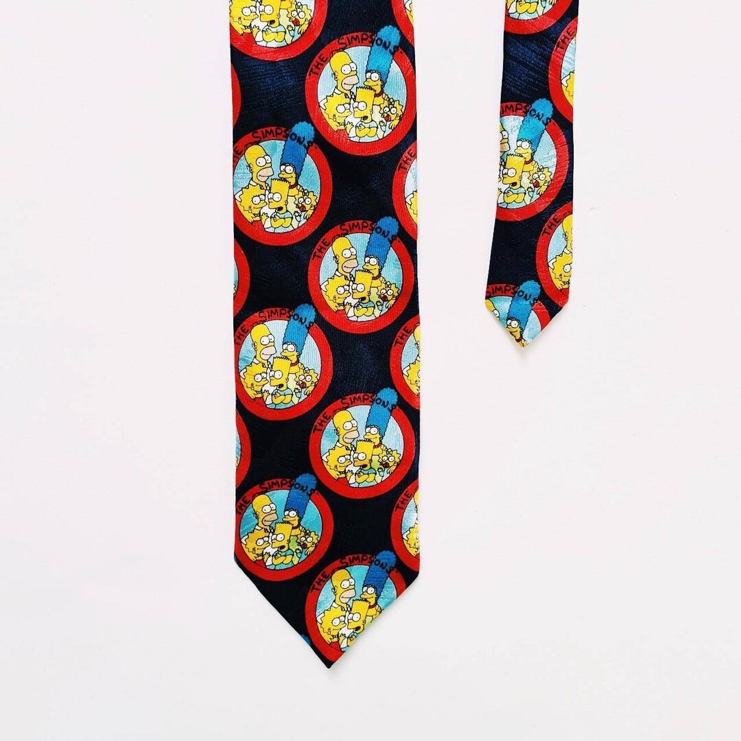 Vintage Deadstock Y2K the Simpsons Tie / Bart Homer Simpson Tie ...