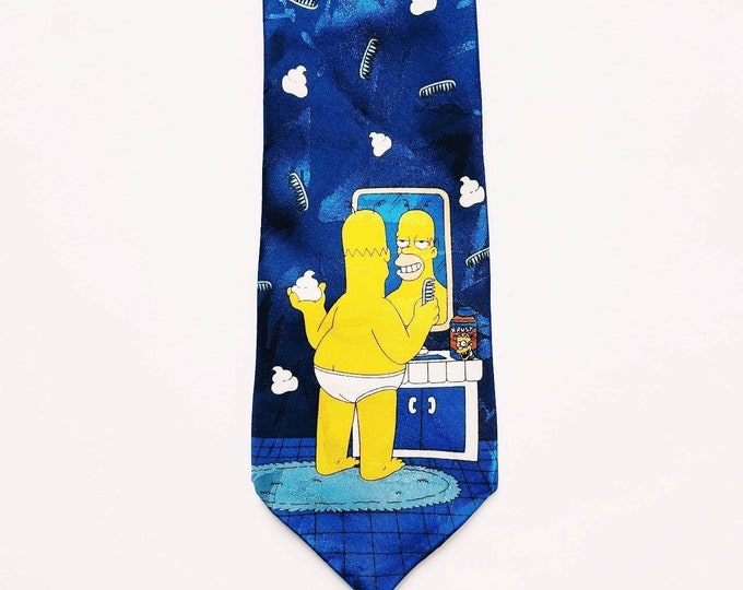 Vintage Deadstock Y2K the Simpsons Tie / Bart Homer Simpson Tie ...