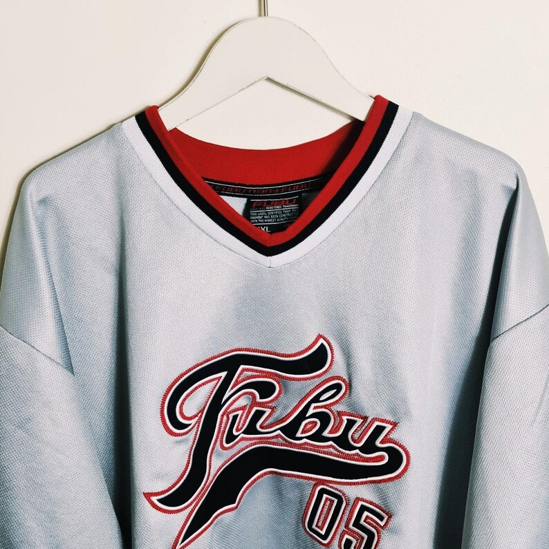 Vintage Y2K 90s 2000s Rare Silver and Black Fubu Jersey. Fubu 05 Jersey Top - Etsy Canada