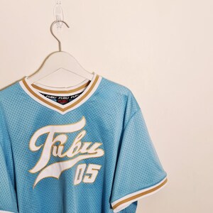 Vintage Y2K 90s 2000s Rare Light Blue and Orange Fubu Jersey. Fubu 05 Jersey Top - Etsy
