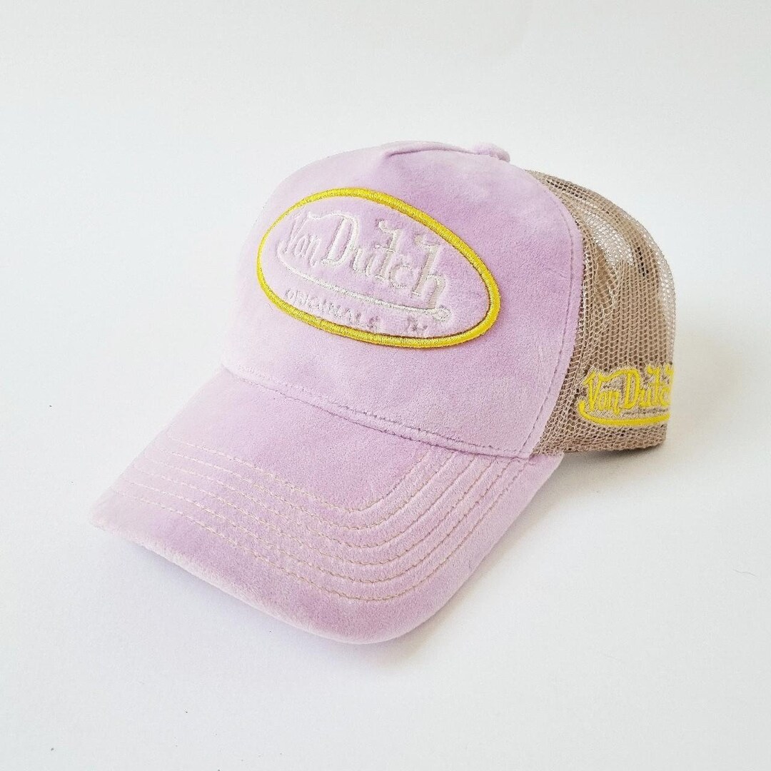 Vintage Lilac Pink Soft Fleece Von Dutch Cap / Von Dutch Cap / Von ...
