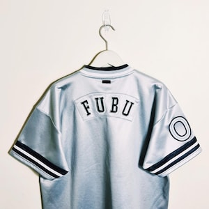 Vintage Y2K 90s 2000s Rare Silver Fubu Jersey. Fubu NYC New York City Jersey. Fubu City Series ...
